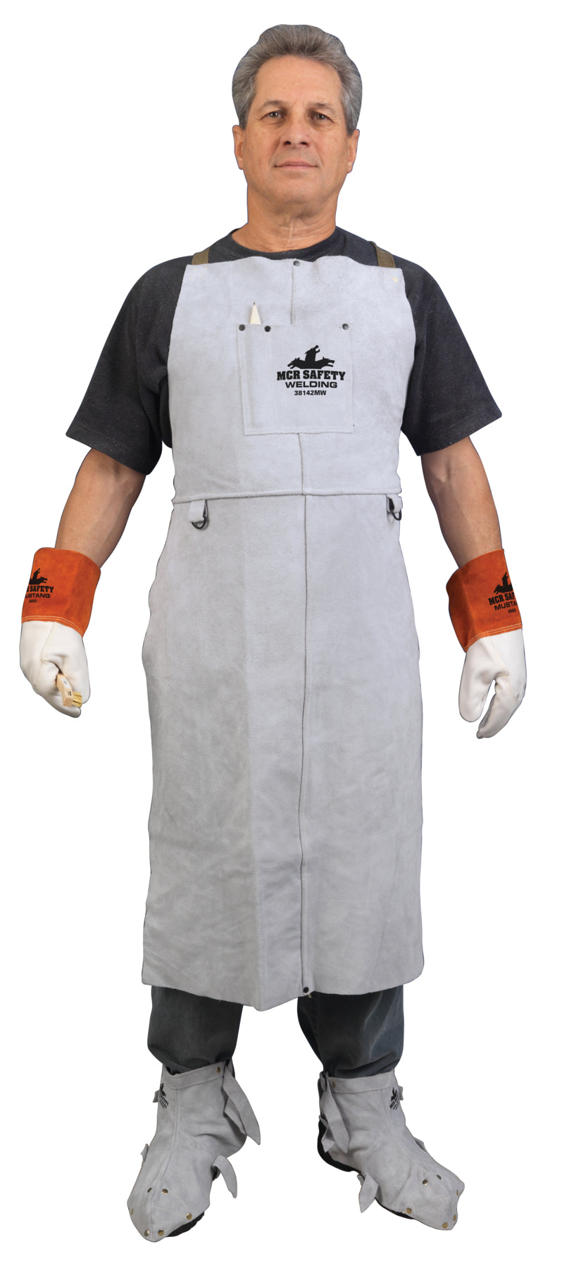 38142MW - Welding Leather Bib – MCR Safety's Buy & Try
