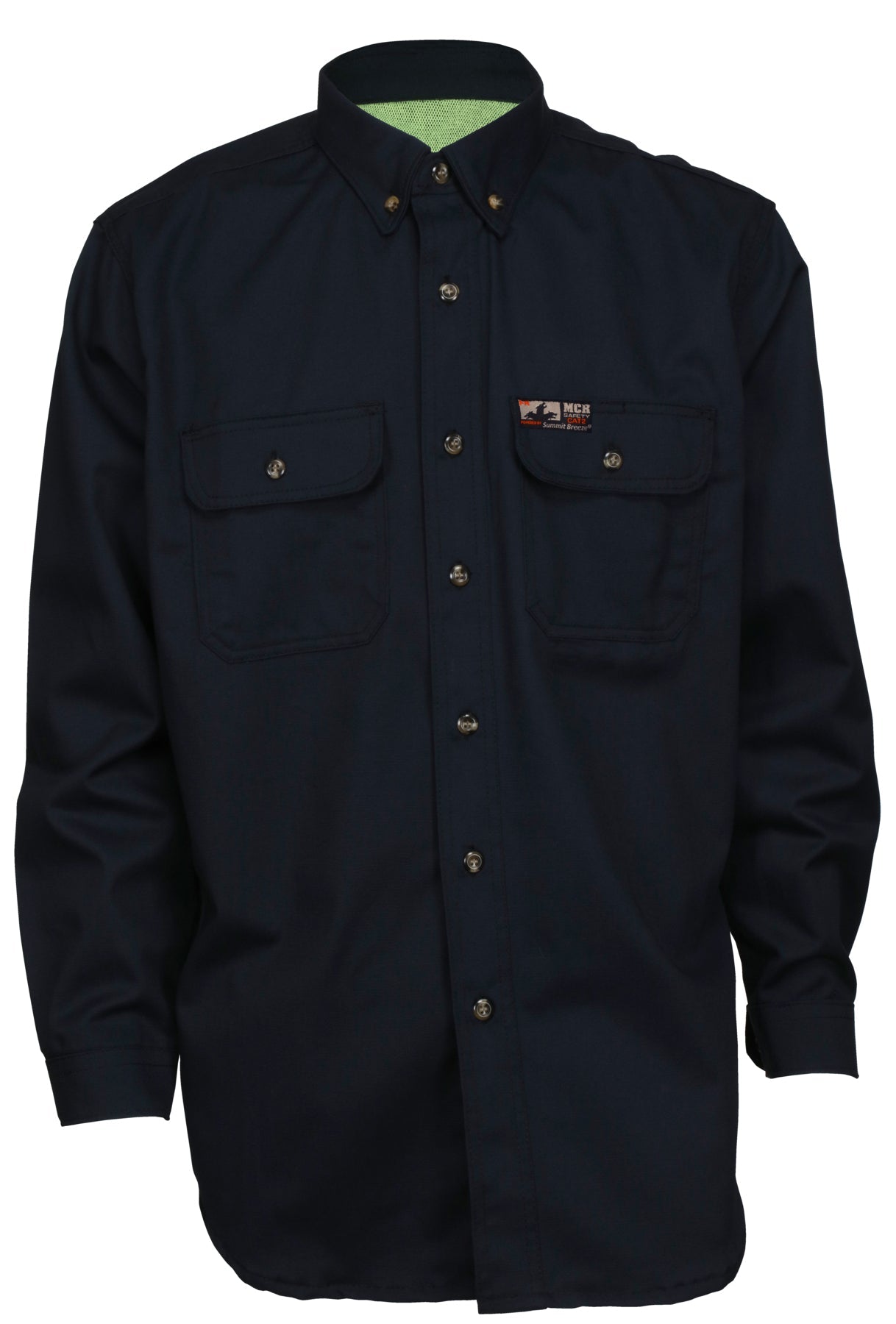 SBS2002 - Summit Breeze® 7 oz FR Shirt Navy – MCR Safety's Buy & Try