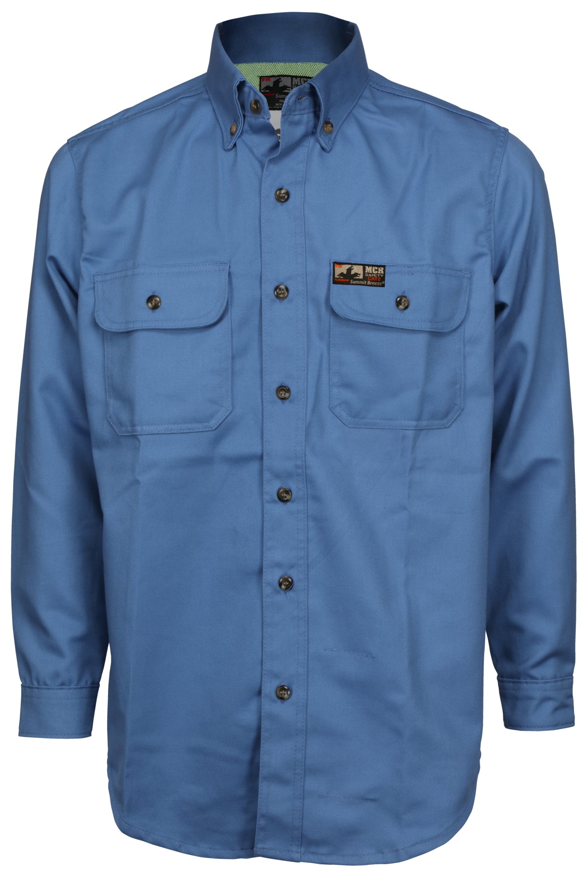 SBS2006 - Summit Breeze® 7 oz FR Shirt Medium Blue – MCR Safety's Buy & Try