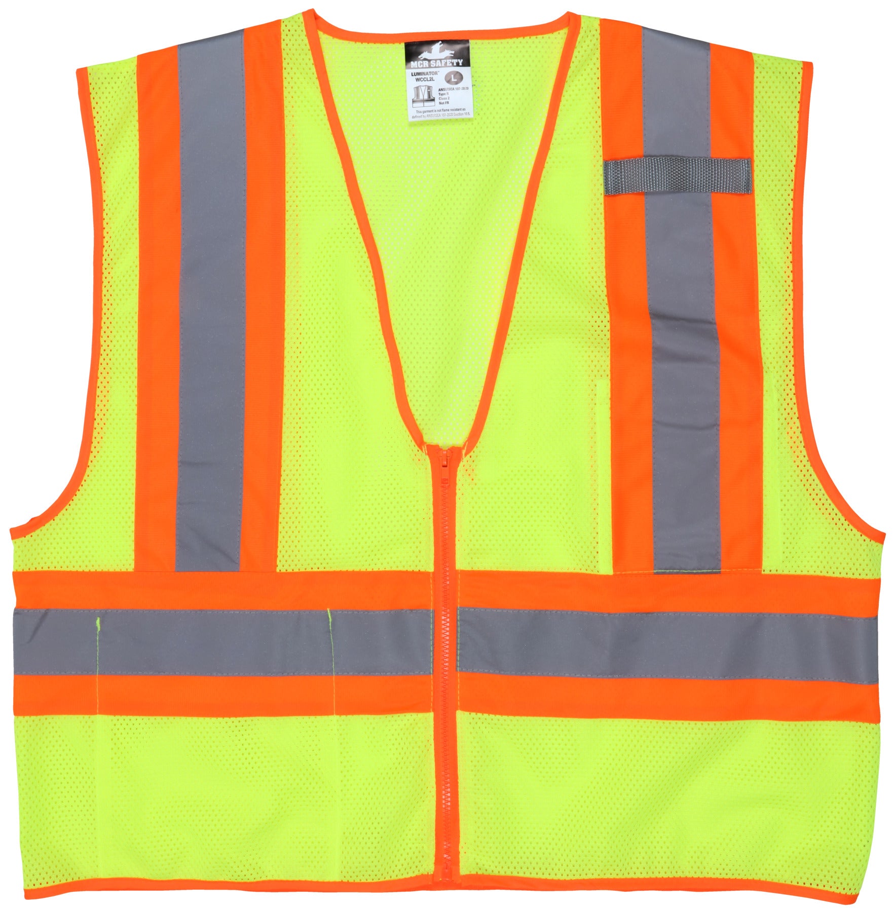 WCCL2L - Zippered Class 2 Hi-Vis Vest – MCR Safety's Buy & Try